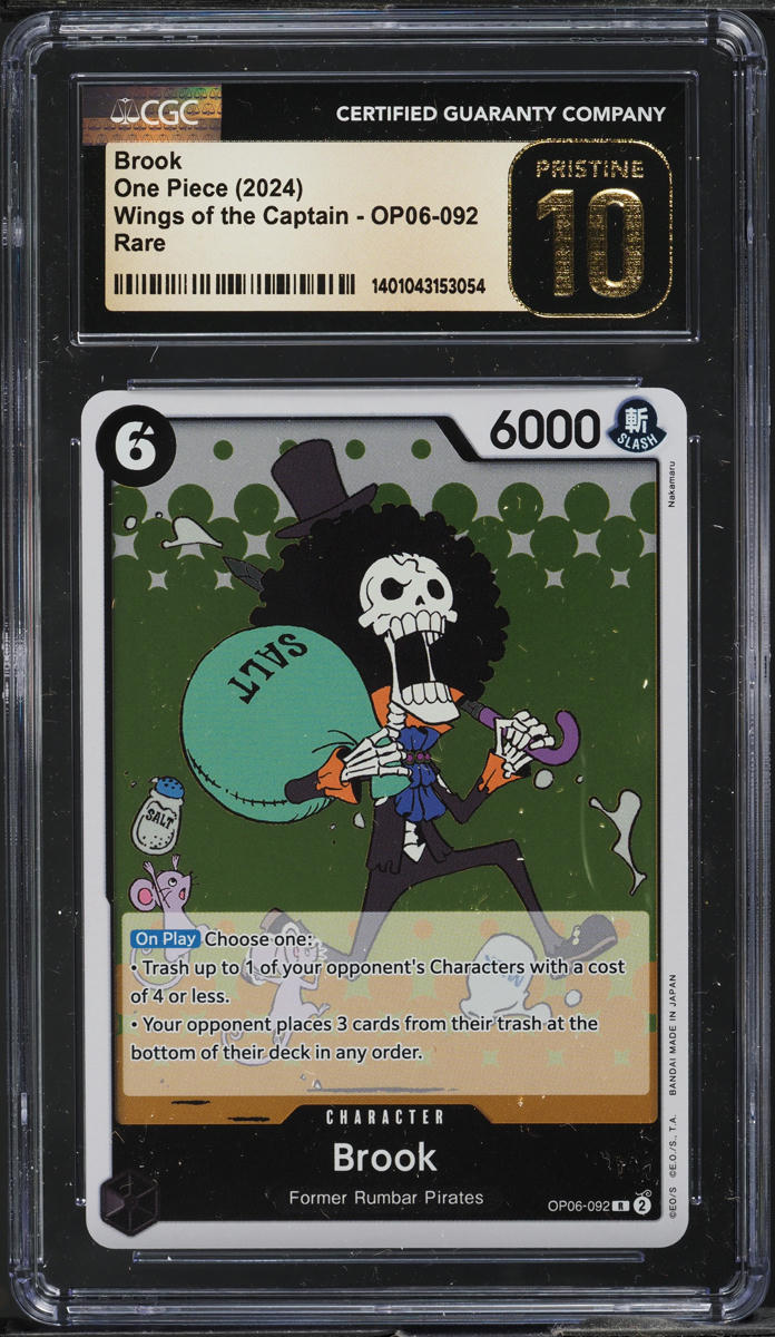 2024 One Piece Wings Of The Captain Brook #OP06-092 CGC 10 PRISTINE