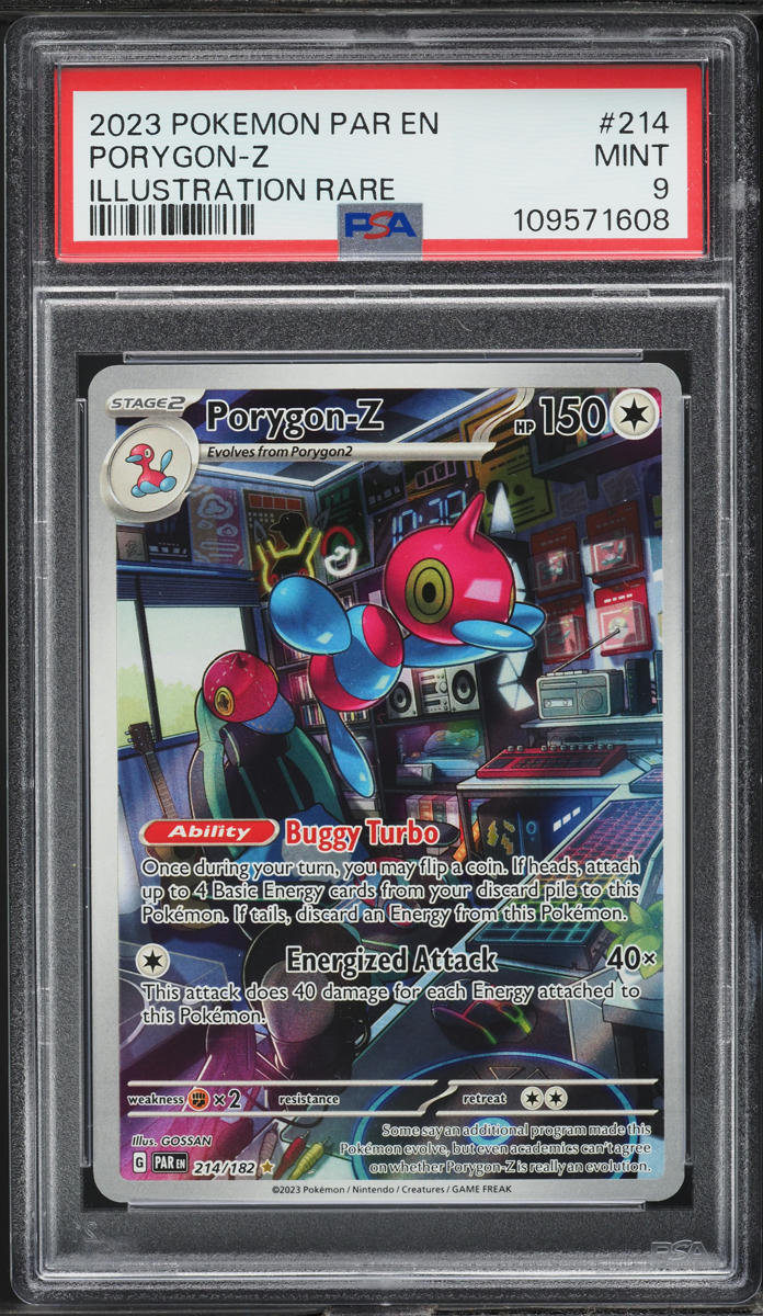 2023 Pokemon Scarlet & Violet Paradox Rift IR Porygon-Z #214 PSA 9 MIN