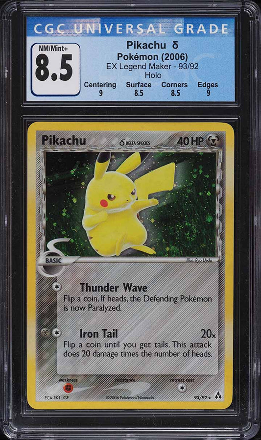 Graded Pikachu Pokemon Cards - Pocket Slabs