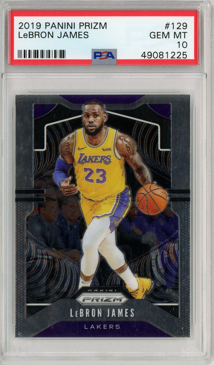 2019 Panini Prizm LeBron James #129 PSA 10